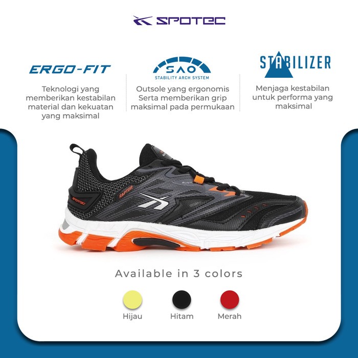 Jual sepatu running / Spotec Raptor | Shopee Indonesia