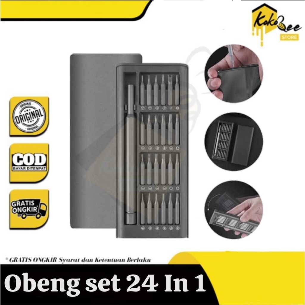 Jual Obeng set premium 24 in 1 precision reparasi screwdriver kit set ...