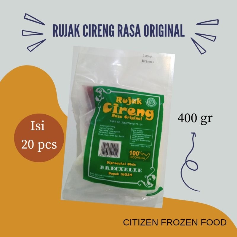 Jual Rujak Cireng Rasa Original l 400 gram 20 pcs | Shopee Indonesia