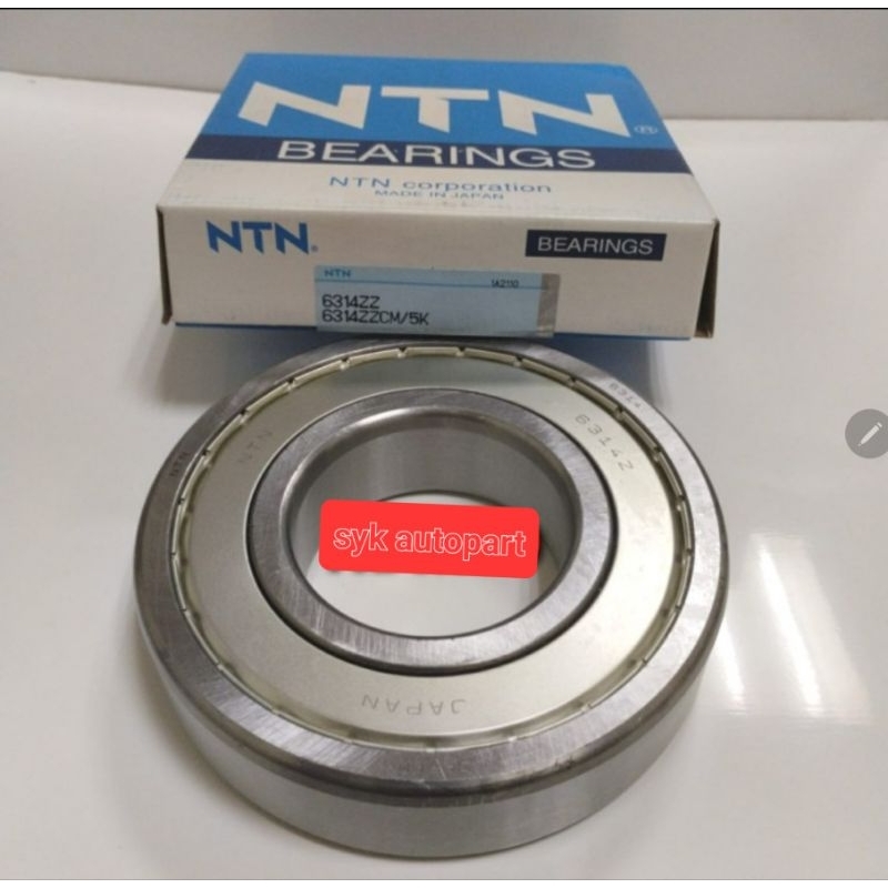 Jual BEARING 6314 ZZ NTN TUTUP BESIDIMENSI UKURAN 70x150x35MM | Shopee ...