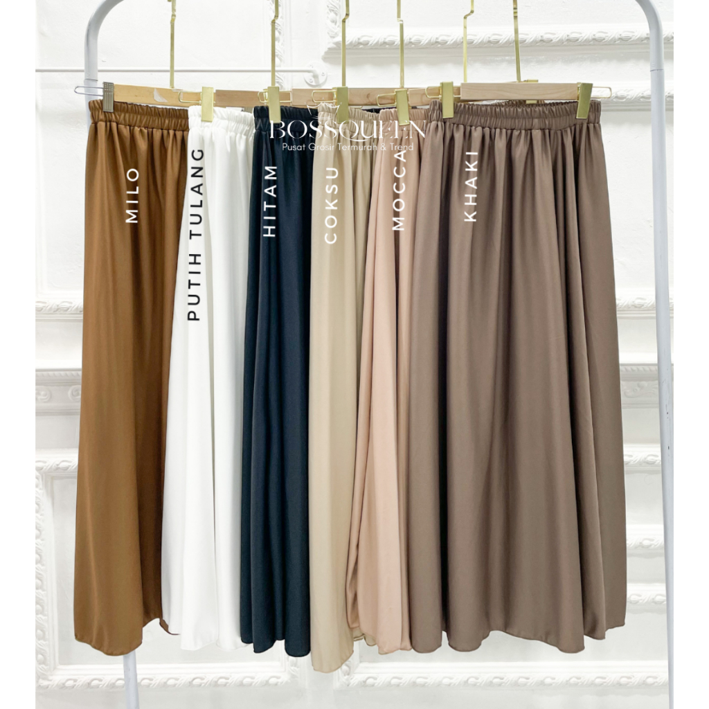 Jual ROK KERJA WANITA POLOS BASIC PREMIUM 100%HYGET SUPER /ROK POLOS ...