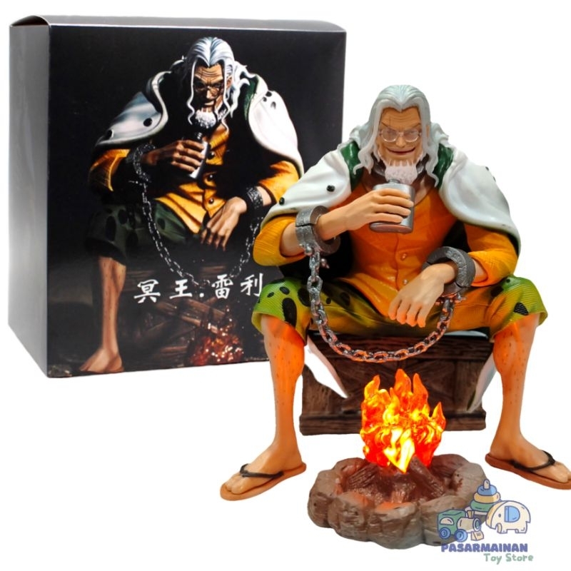 Jual FIGURE ONE PIECE SILVER RAYLEIGH GOI D ROGER RESIN STATUE MINIATUR ...