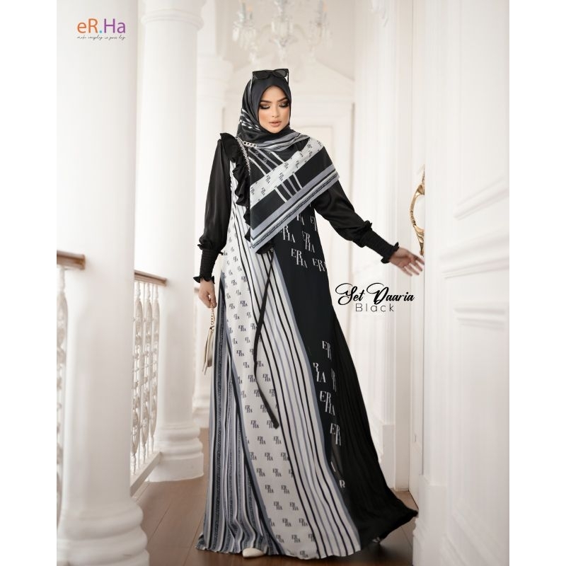 Jual [ ER.HA SYARI ] GAMIS SYARI TERBARU / DRESS SET MEWAH " DAARIA SET ...