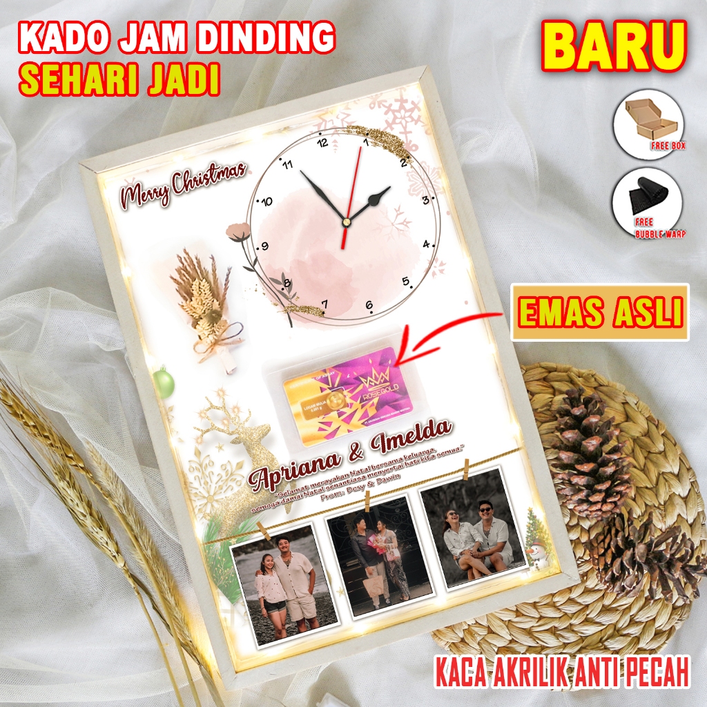 Jual JAM DINDING CUSTOM UNIK KADO PERNIKAHAN KADO WEDDING ULANG TAHUN ...