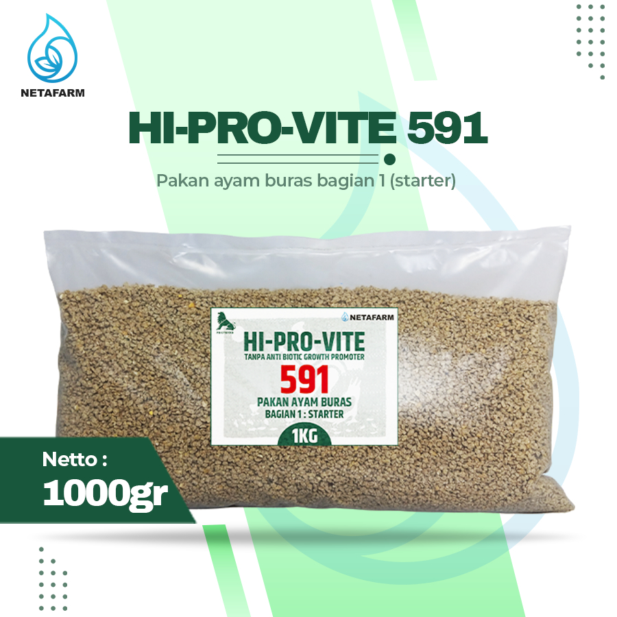 Jual HI-PRO-VITE 591 PAKAN ANAK AYAM BURAS Repack 1kg | Shopee Indonesia