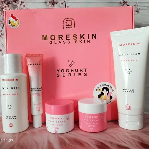 Jual PAKET PERAWATAN WAJAH MURAH YOGHURT SERIES - MORESKIN GLASKIN NASA ...