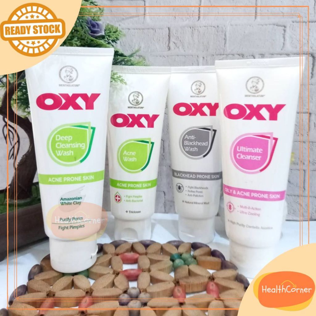 Jual Mentholatum OXY Facial Wash Anti Blackhead, Ultimate, Acne, Deep ...
