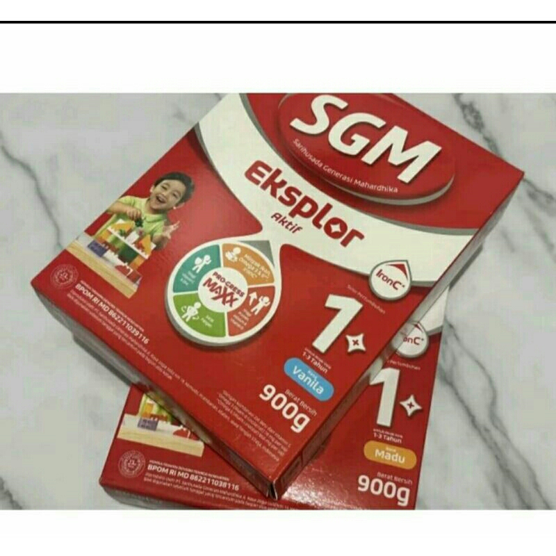 Jual SGM 1+ susu formula anak 1-3 tahun rasa madu/vanilla 900gr ...