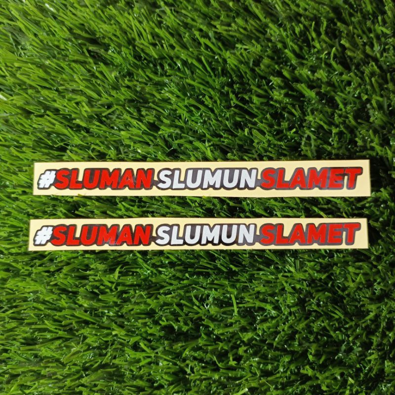 Jual "PROMO" Sticker kata kata sluman slumun slamet cutting sticker ...