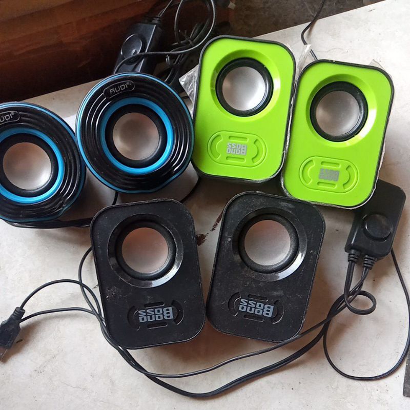 Jual Speaker pasif +volume model colokan, USB (speaker 2, baca ...