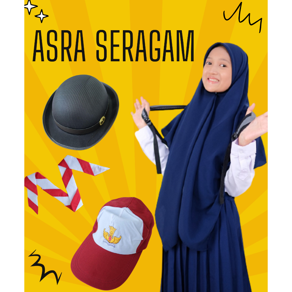 Jual ATRIBUT SEKOLAH LENGKAP DASI SD, TOPI PRAMUKA, IKAT PINGGANG ...
