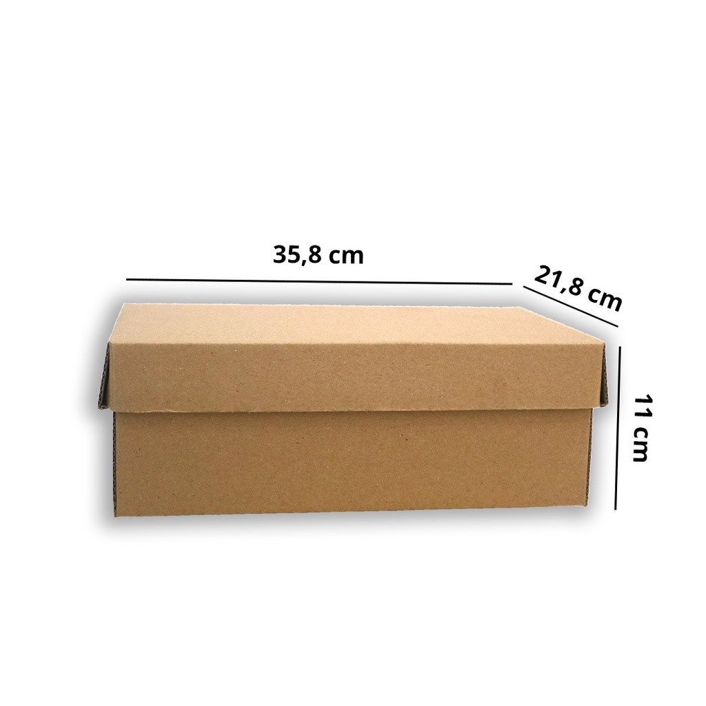 Jual Dus Sepatu Die Cut 35,8x21,8x11 cm Dus Sepatu Murah Polos (Bisa ...