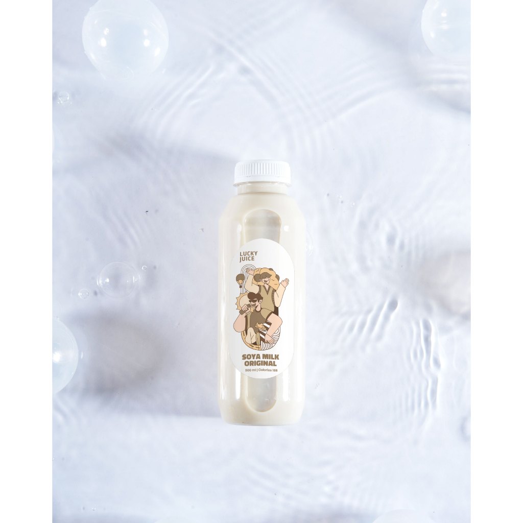 Jual Cold Pressed Milk Kacang Kedelai - Soya Milk 500ml - Lucky Juice ...