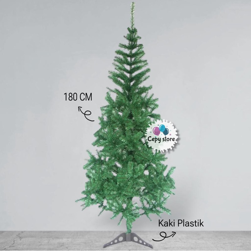 Jual Pohon Natal PP / Christmas Tree PVC 180cm | Shopee Indonesia