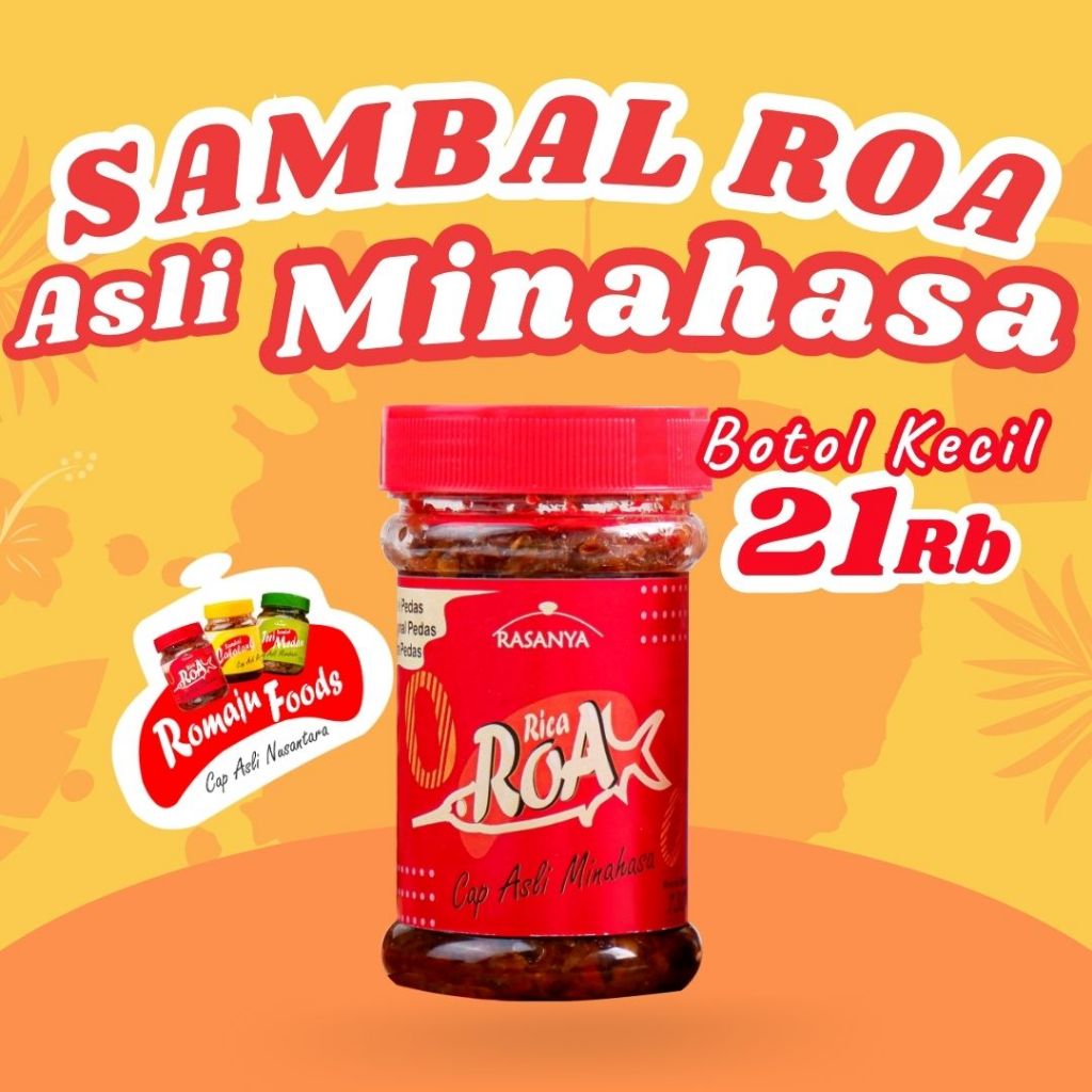 Jual SAMBAL ROA ASAP MINAHASA 150gr / SAMBEL ROMAJU FOODS | Shopee ...