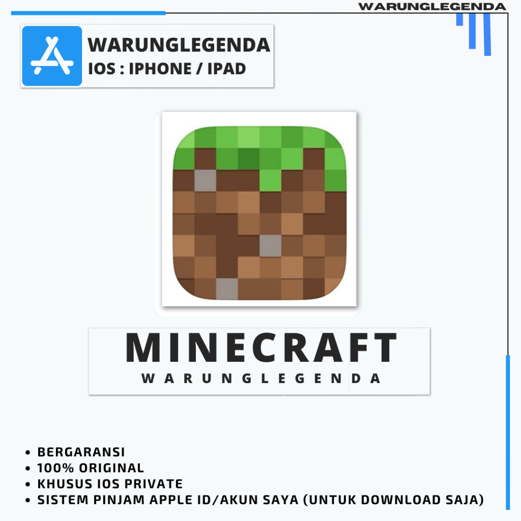 Jual MINECRAFT ORIGINAL | MINECRAFT IOS | MINECRAFT IPAD | MINECRAFT ...