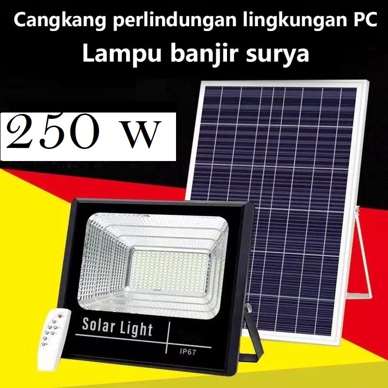 Jual LAMPU SOROT 250W - SOLAR CELL LED - LAMPU TENAGA MATAHARI - LAMPU ...