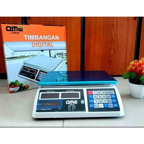 Jual QME Timbangan Buah Digital 40kg Digital Computing Scale 40Kg Double Display / Timbangan ...