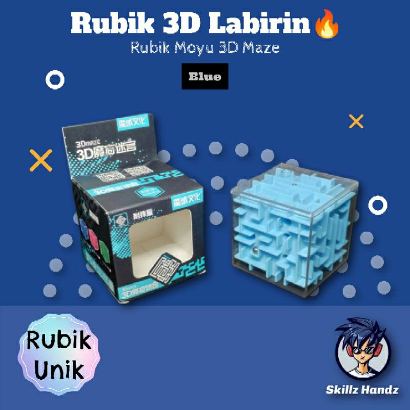 Jual Rubik Moyu 3D Maze (Blue) | Shopee Indonesia