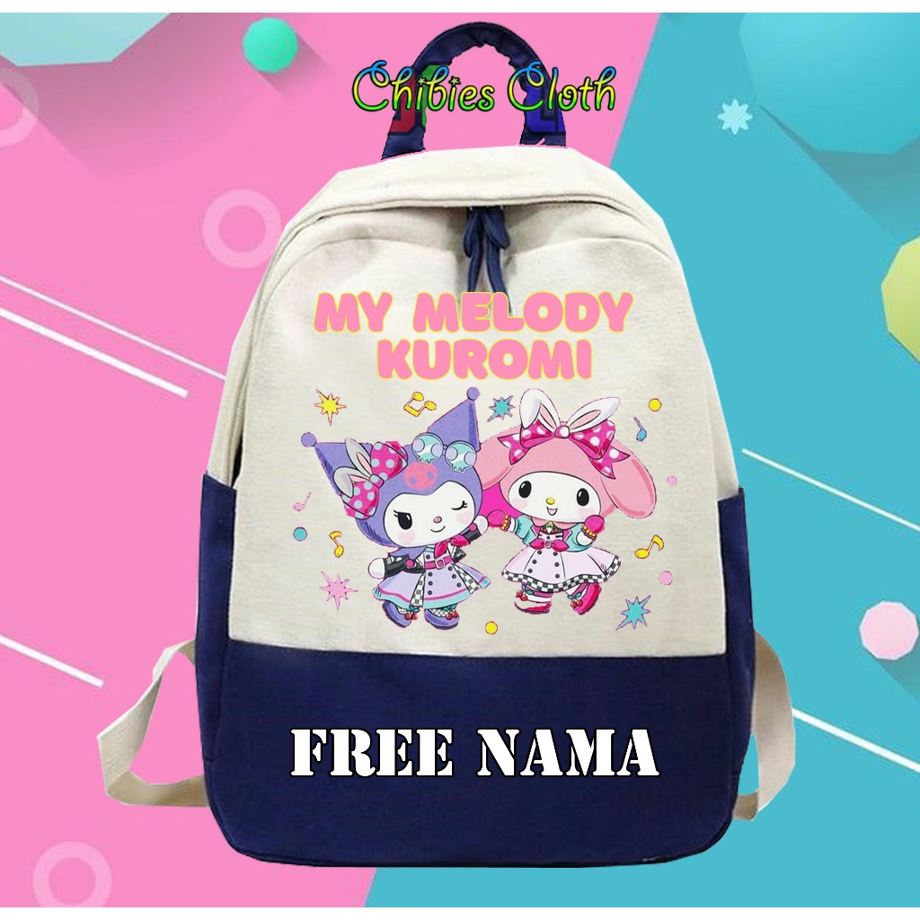 Jual Tas Ransel Anak SD Gratis Nama Dan Alat Tulis Motif Kuromi - Bacpack Anak Perempuan My ...