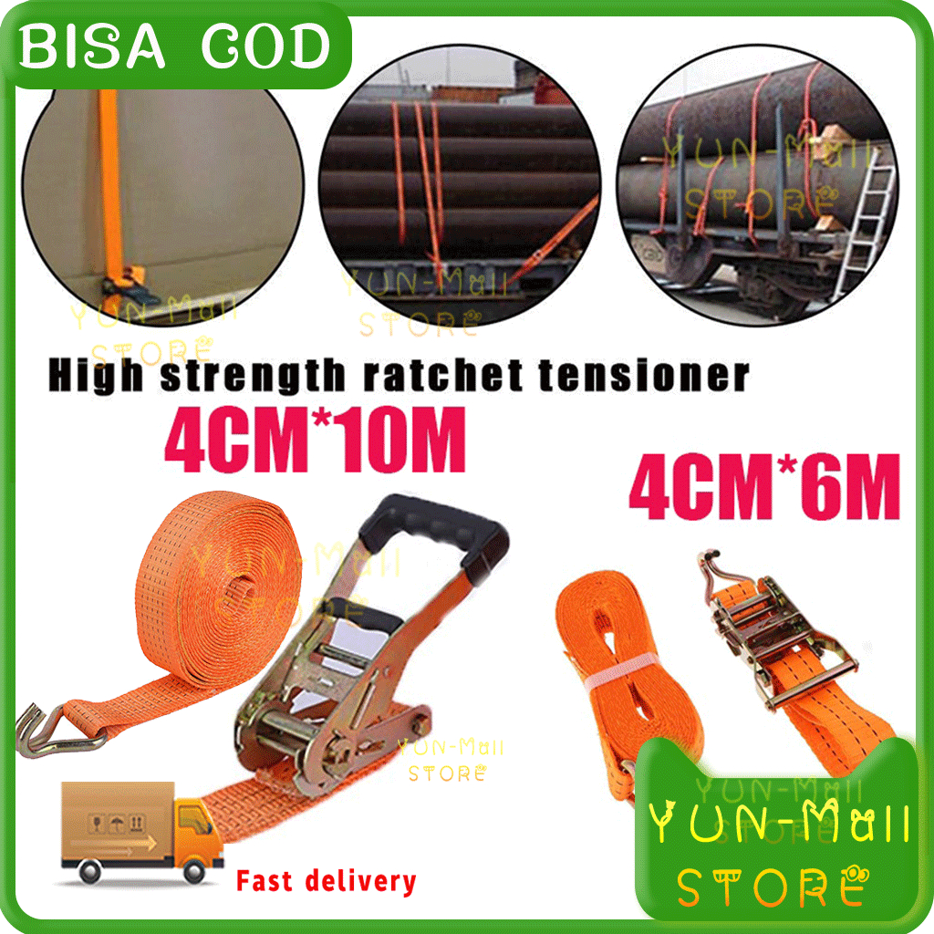 Jual YUN Mall Rachet Tie Down 4-10 Meter Cargo Lashing Tali Pengikat ...