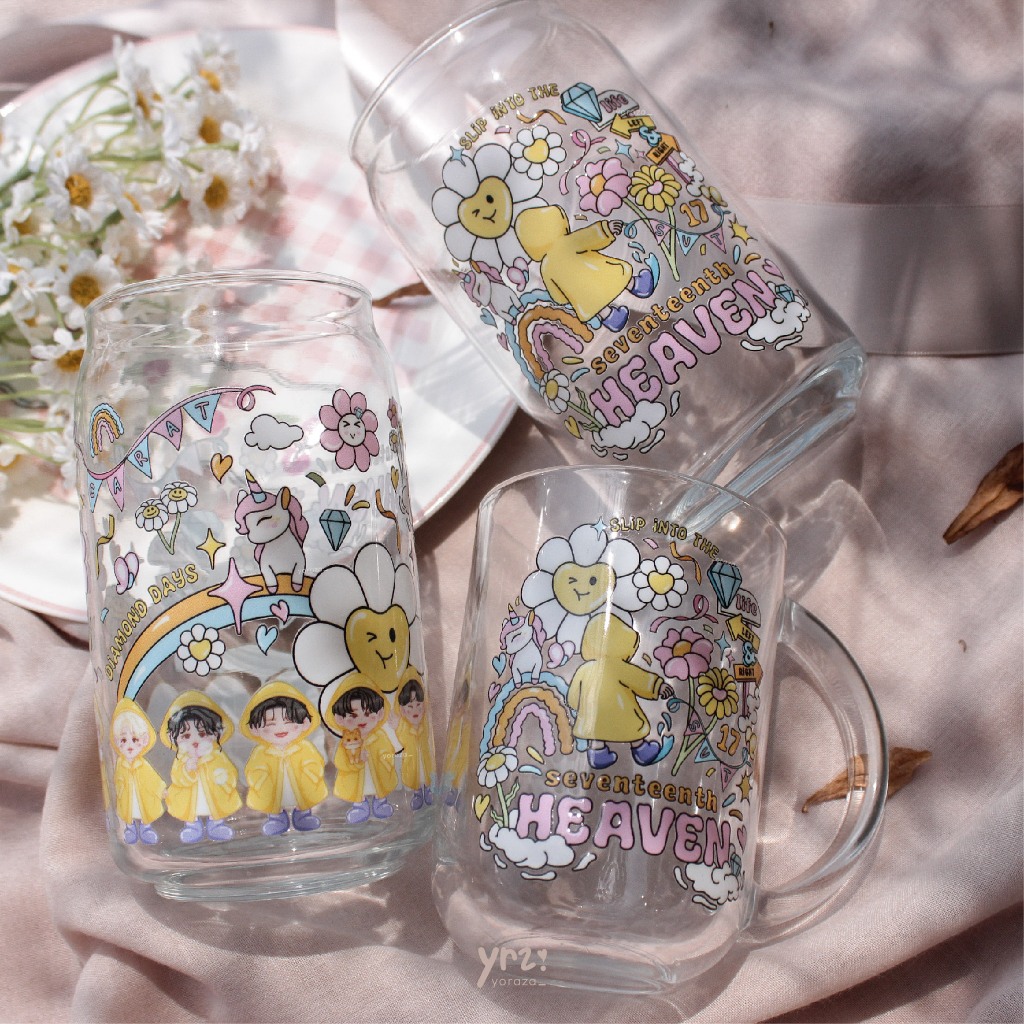 Jual [ Ready ] Seventeenth Heaven Glass Can & Mug / gelas seventeen ...