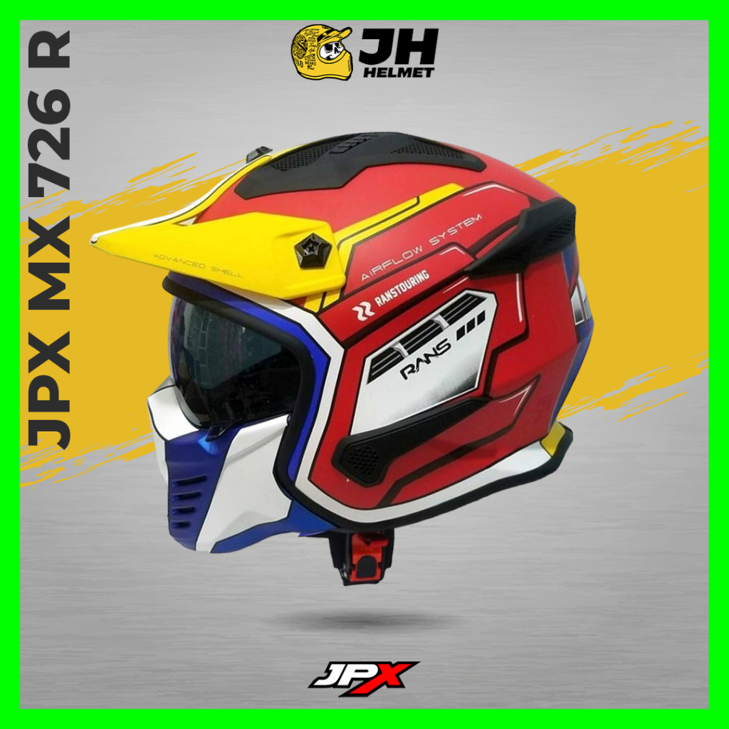 Jual Helm JPX MX 726R Motif VTS RANS Red Doff | Helm Full Face | Helm ... Jual Helm JPX MX 726R Motif VTS RANS Red Doff | Helm Full Face | Helm ...