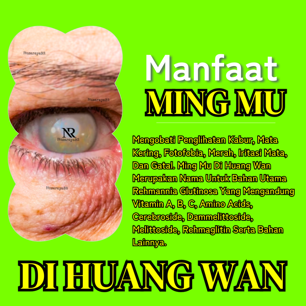 Jual OBAT MATA MINUS MINGMU MING MU DI HUANG WAN ORIGINAL 100% BURAM DAN KABUR MERAH BERAIR DAN ...