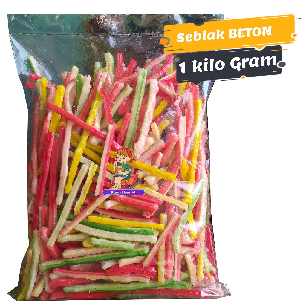 Jual Seblak BETON kerupuk jaat original dan pedas daun jeruk isi 1 kg ...