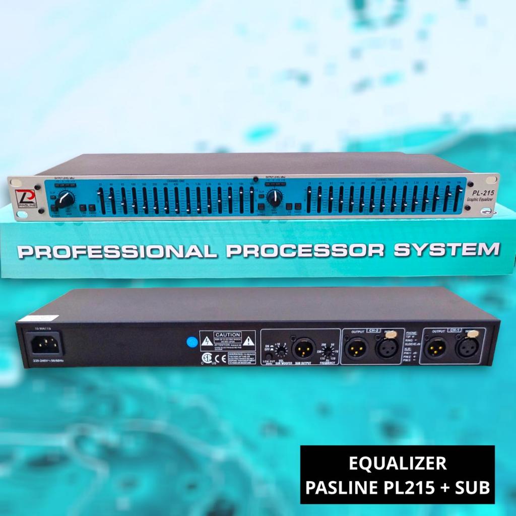 Jual Equalizer Pasline PL 215 PL215 Plus Subwoofer EQ 2x15 Channel ...