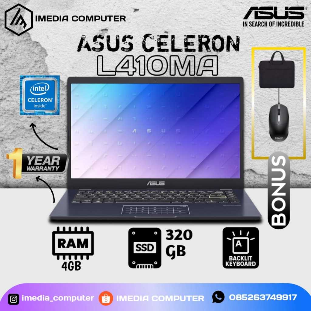 Jual LAPTOP ASUS VIVOBOOK L410MA N4020 RAM 4GB 320GB SSD WINDOWS 11 FHD ...