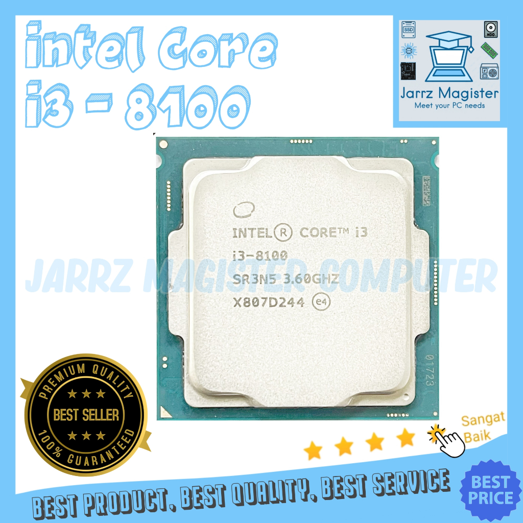 Jual Processor Intel core i3 8100 soket 1151 | Processor i3 Gen 8 LGA 1151 | Shopee Indonesia
