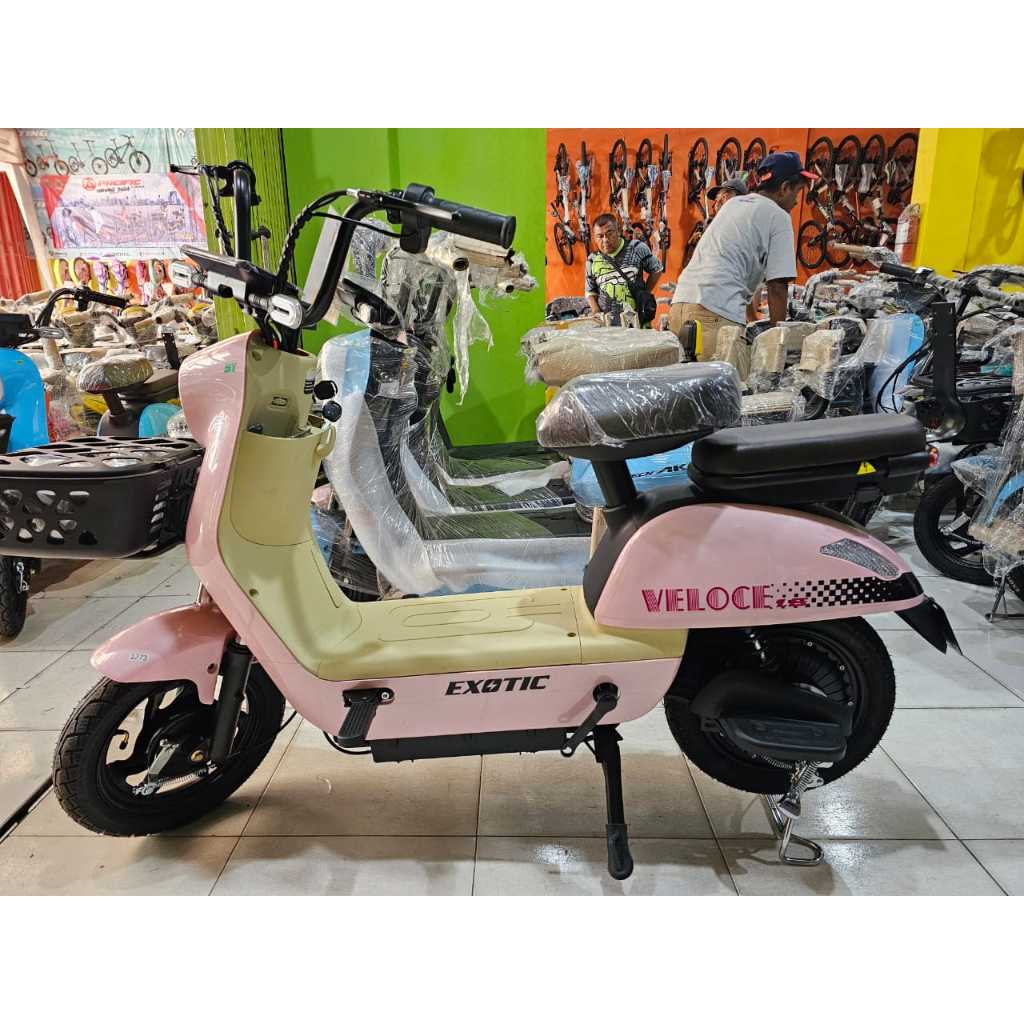 Jual SEPEDA LISTRIK EXOTIC VELOCE 1.6 X V3 48V/12 AH LCD SPEDOMETER ...