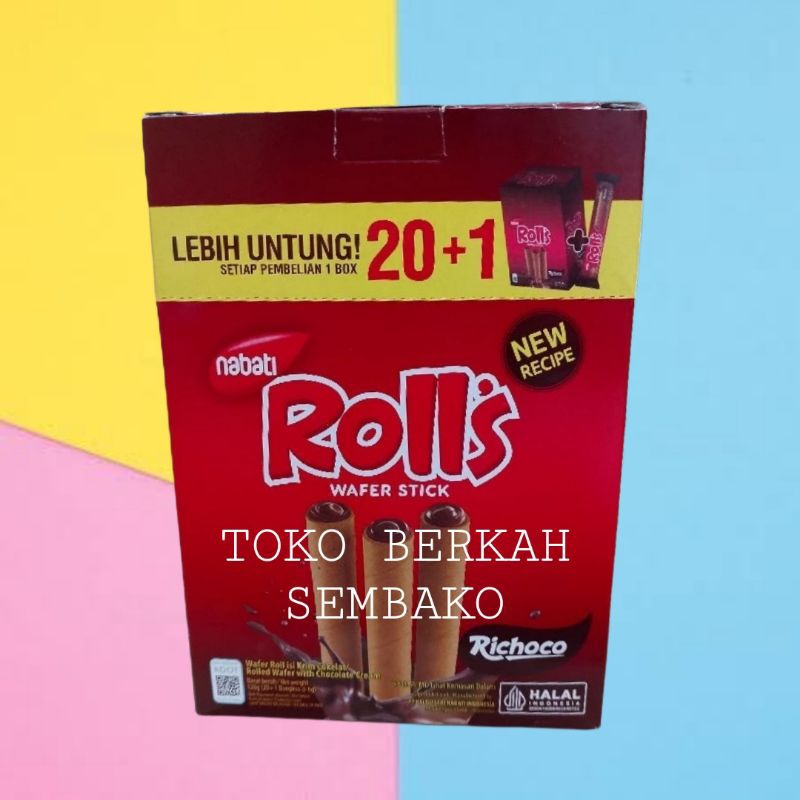 Jual Nabati Rolls Wafer Stick Richoco 126g -1 BOX | Shopee Indonesia