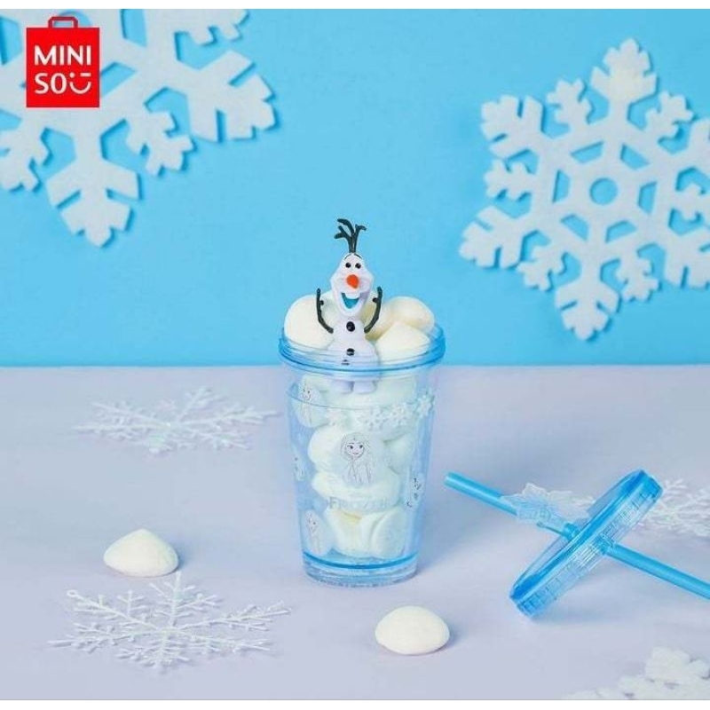 Jual Tumbler Frozen Lucu - MINISO Disney Frozen Collection 2.0 Double ...