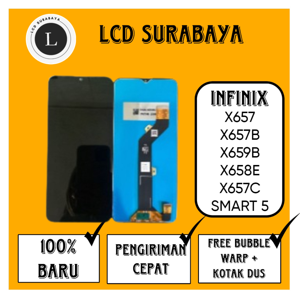 Jual LCD INFINIX SMART 5 / X657 / X657B / X657 / X659B / X658E / X657C ...