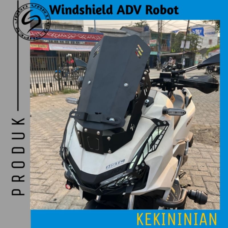 Jual Visor Windshield ADV 160 ADV 150 Model Robot Besi | Shopee Indonesia