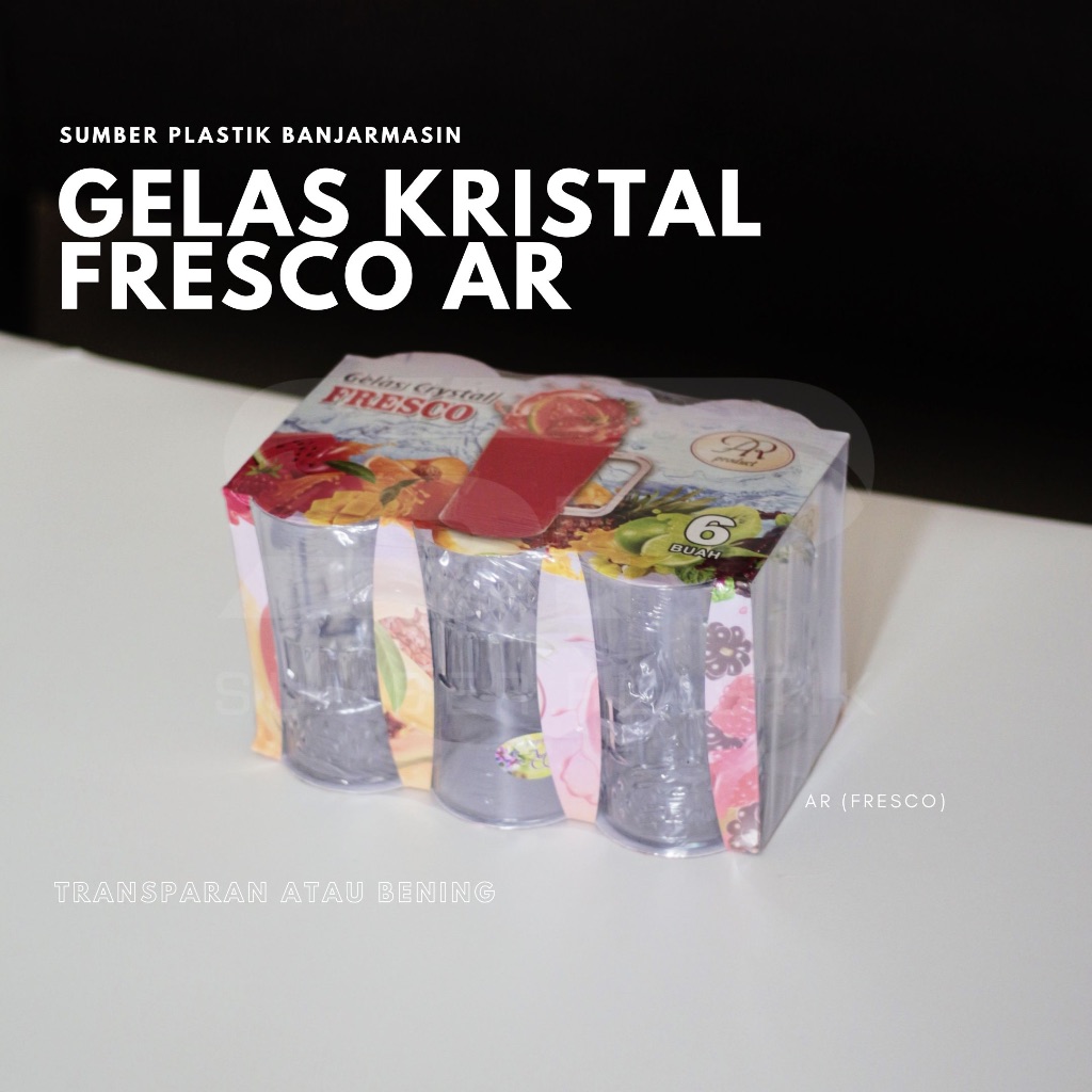 Jual Gelas Fresco AR Kristal Cangkir Tangkai Crystal Bening (Satuan ...