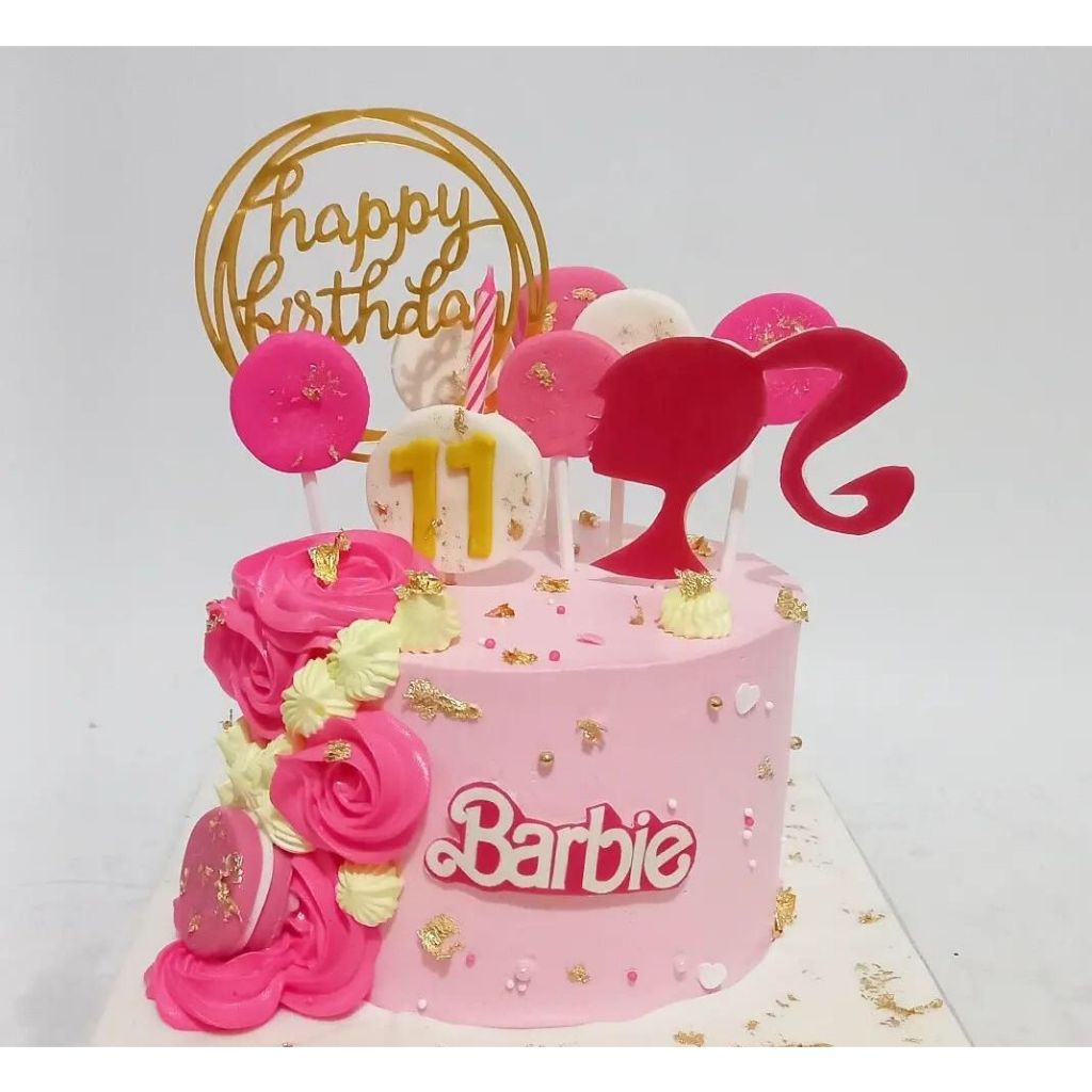 Jual Logo Kepala Barbie Topper Cake Birthday / Hiasan Kue Ulang Tahun ...