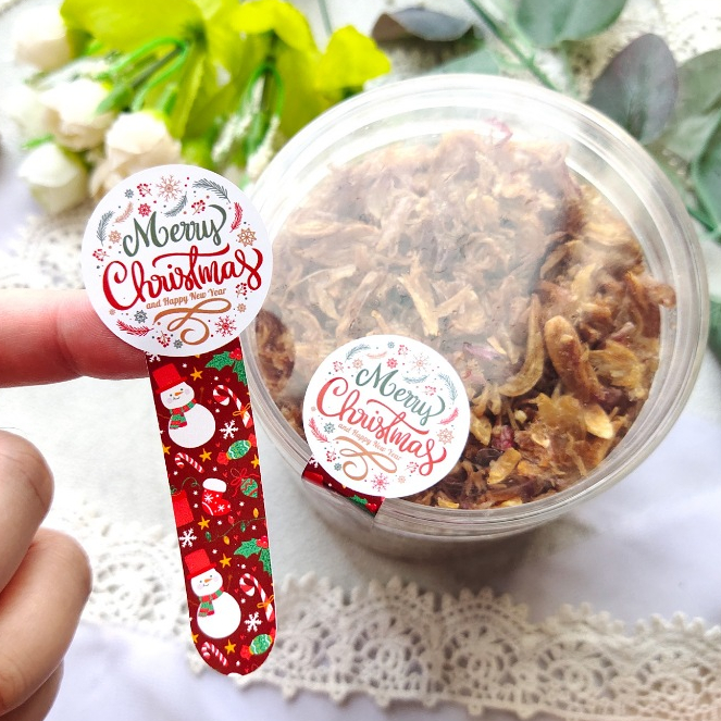 Jual Sticker SEAL Natal Merry Christmas Happy new year Makanan Minuman ...