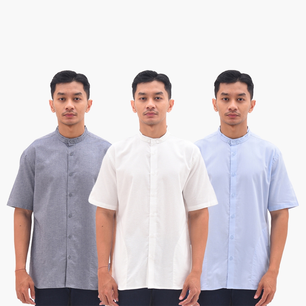 Jual EDWIN JEANS - BARAKA Kemeja Shanghai Lengan Pendek Pria Baju ...