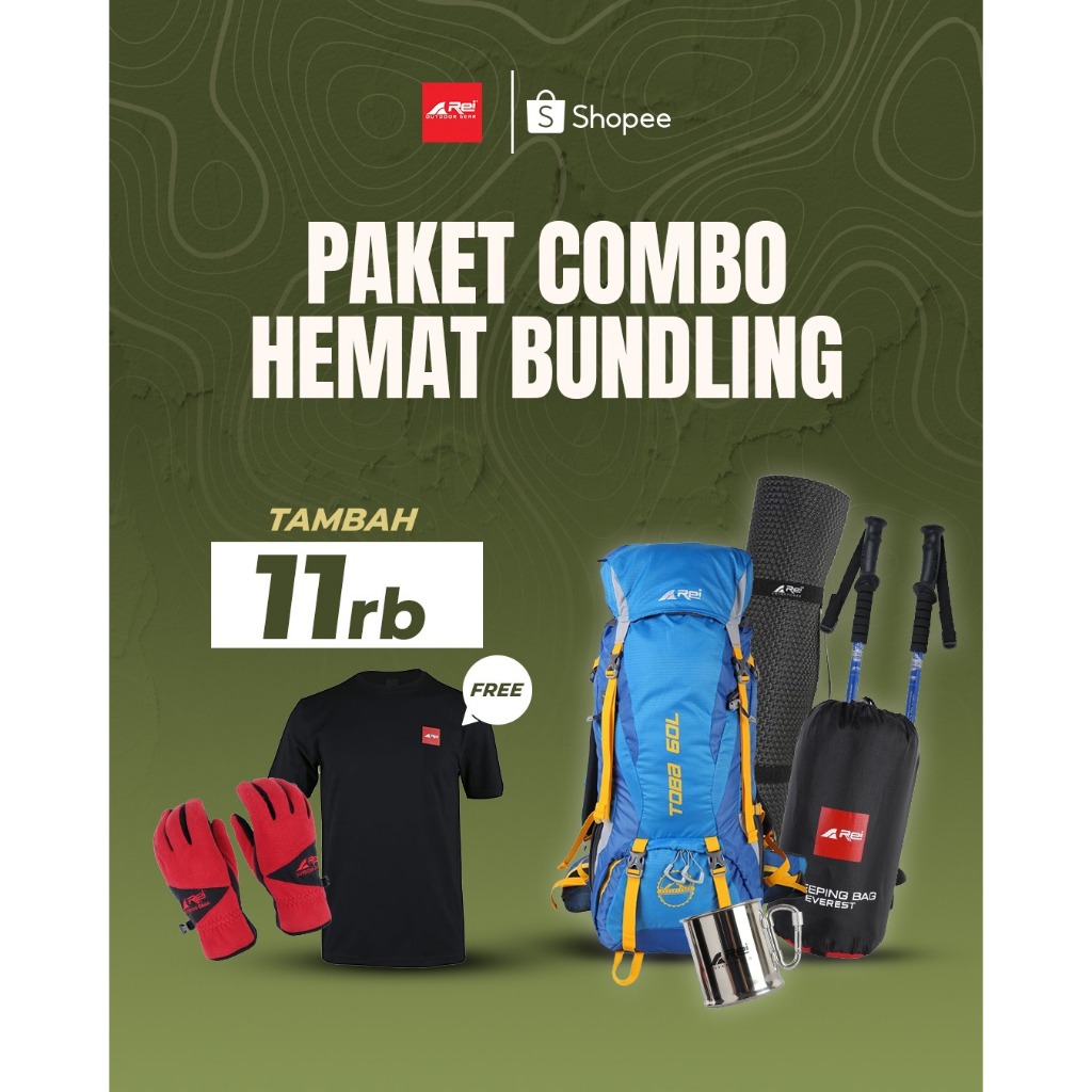 Jual Paket Combo Hemat Muncak Arei Outdoorgear | Shopee Indonesia