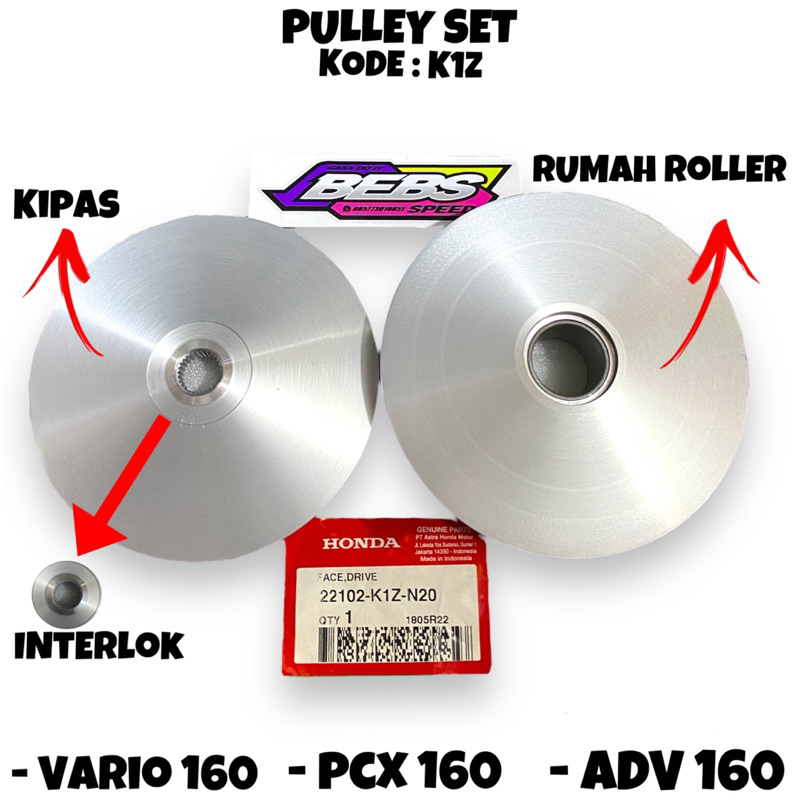 Jual Rumah Roller Pully Custom Kerok Derajat 13.5 13.8 Honda Vario 160 ...