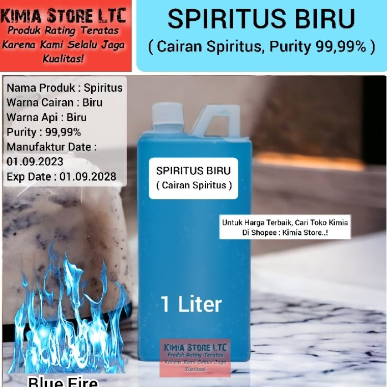 Jual STAR Spiritus Biru 1 Liter ( Cairan Spiritus ) | Shopee Indonesia