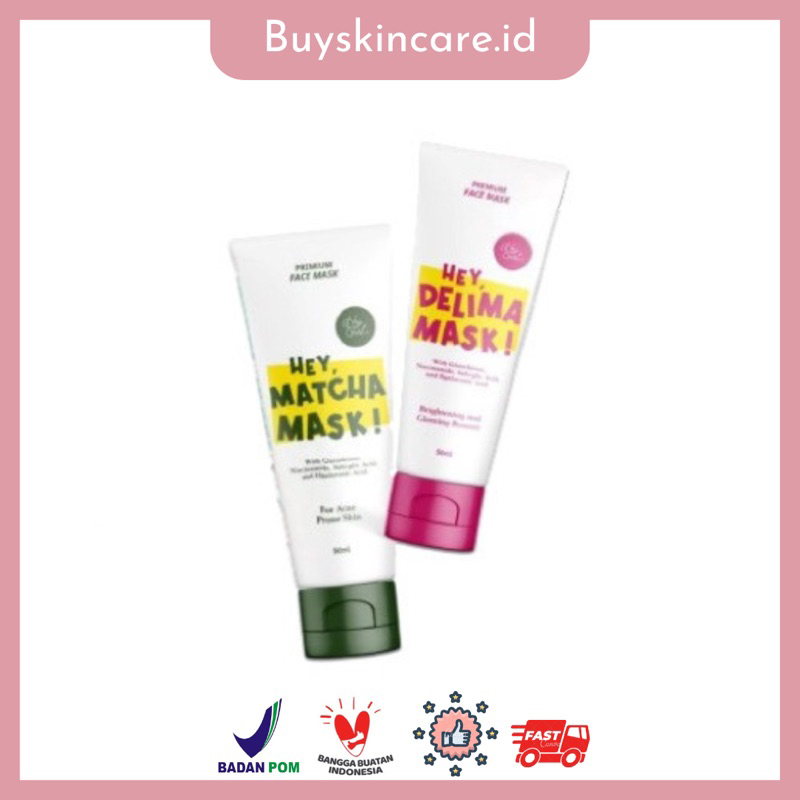 Jual Clay Mask HeyGurl | Hey Delima Masker Hey Matcha Mask | Shopee ...