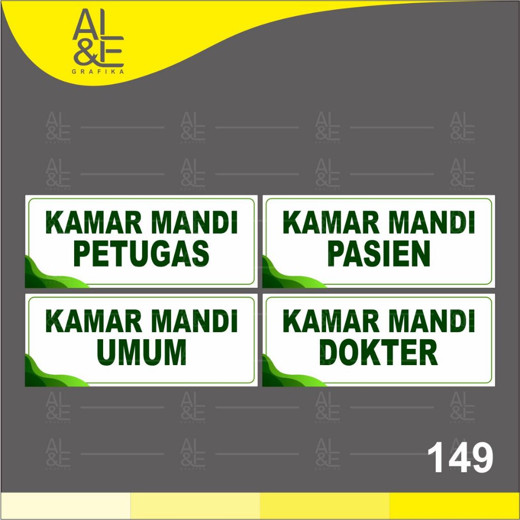 Jual 149 - STIKER NAMA RUANGAN RUMAH SAKIT, PUSKESMAS, DAN POLI KLINIK ...