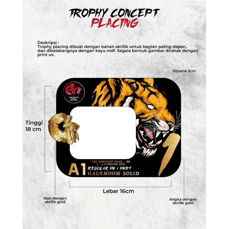 Jual Trophy Kayu Custom | Shopee Indonesia