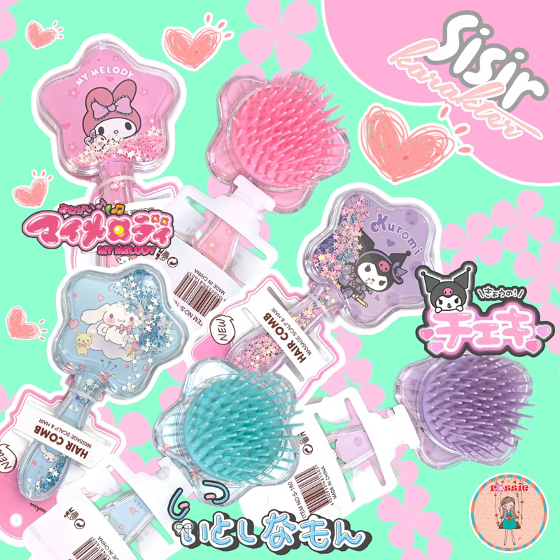Jual Sisir Rambut Bulat Mika Sanrio Premium Anak & Dewasa/sisir ...