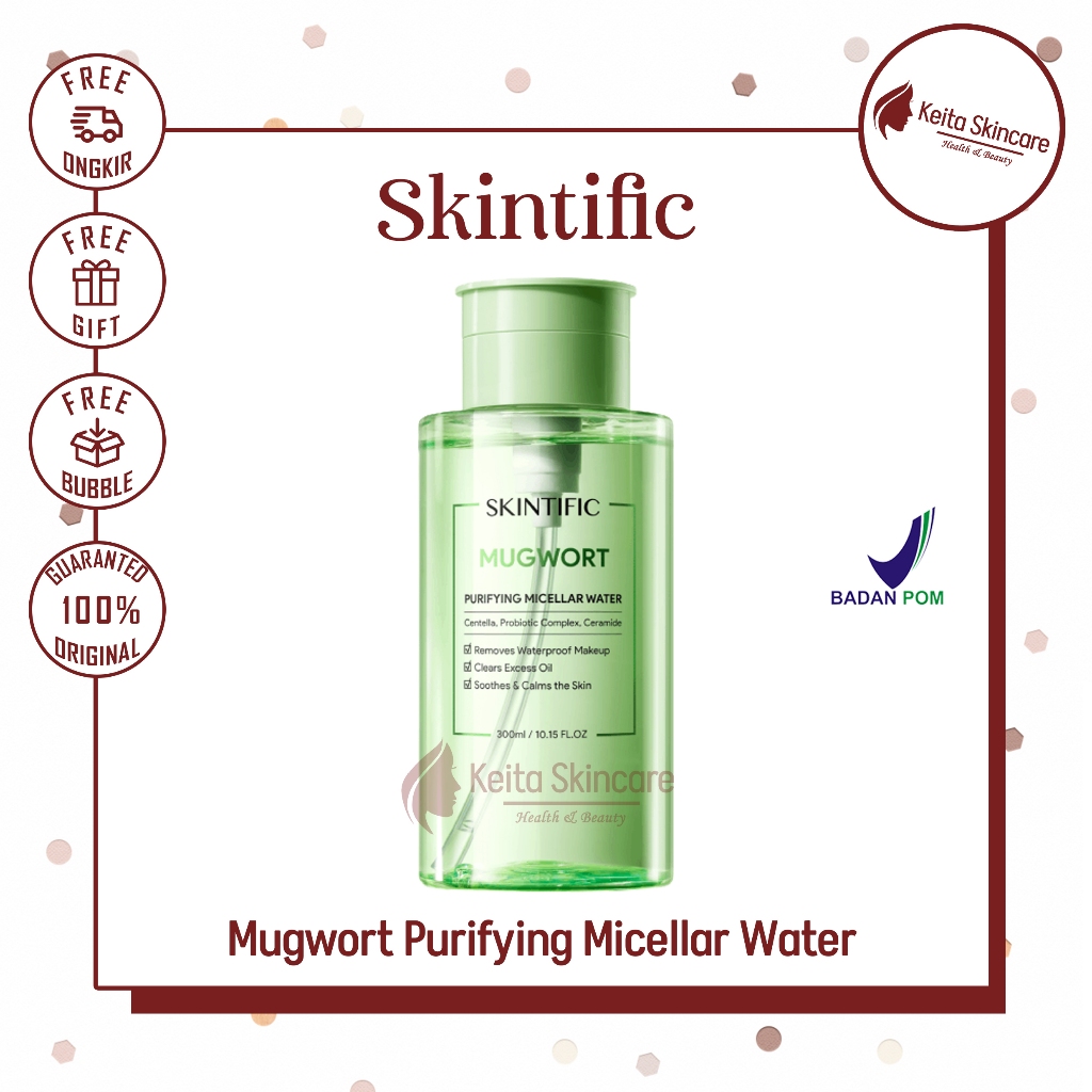 Jual SKINTIFIC Mugwort Purifying Micellar Water Soother & Calms Skin ...