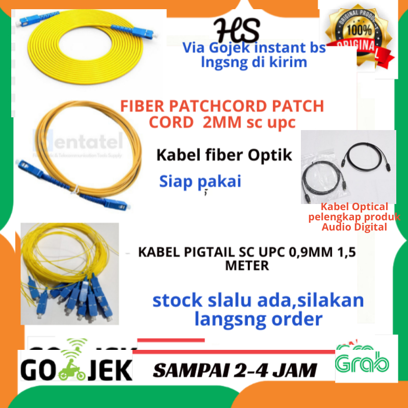 Jual Kabel Fiber Optik Patchcord Kabel FO Pigtail Kabel Optical Audio ...